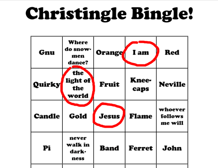 Christingle Bingle! – The Reflectionary
